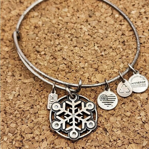 Alex and Ani | Jewelry | 52 Alex Ani Silver Snowflake Expandable Charm ...